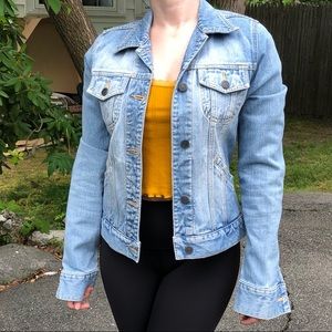 att. | Jackets & Coats | Att Light Wash Denim Jacket | Poshmark